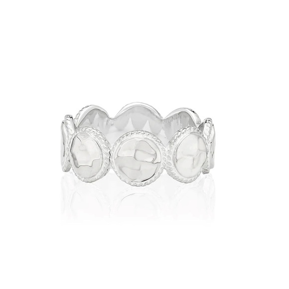 Anna Beck | Jewelry | Anna Beck Hammered Multidisc Ring Silver | Poshmark
